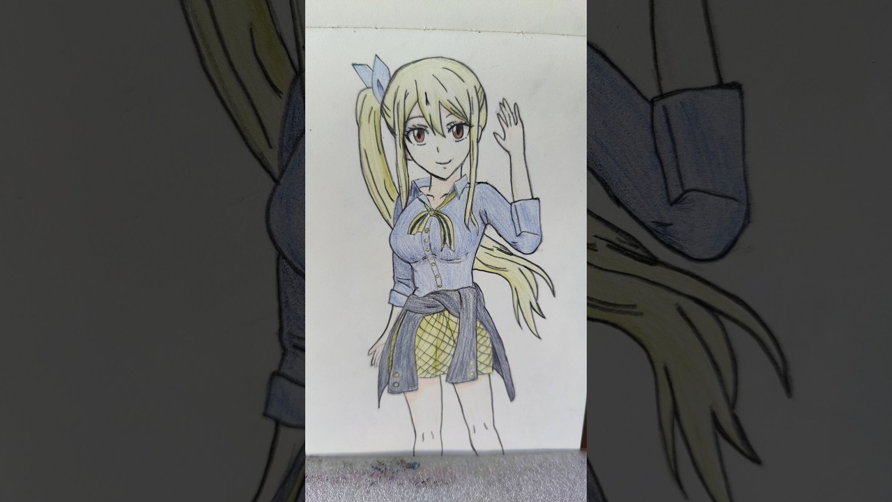 #lucyheartfilia #coloredpencils #timelapse #fairytail #animedrawing #fanart