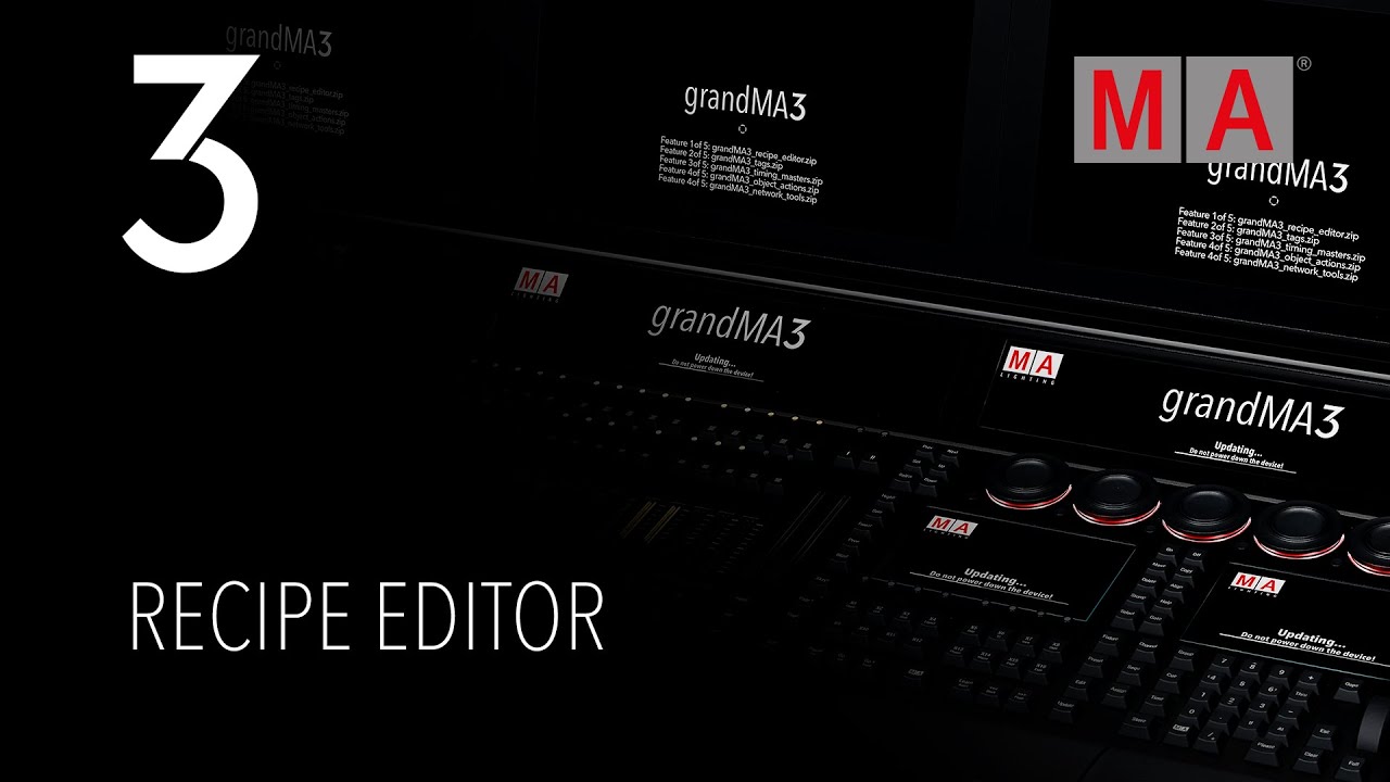 grandMA3 | Software Release 2.2 | Recipe Editor