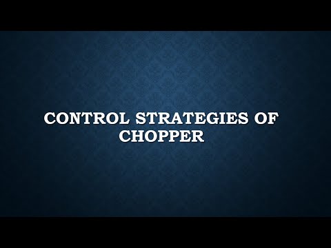 Control strategies for varying duty cycle ratio of choppers