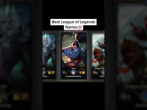 The Best and Funniest Names in League of Legends ๐ #leagueoflegends #gaming #shorts