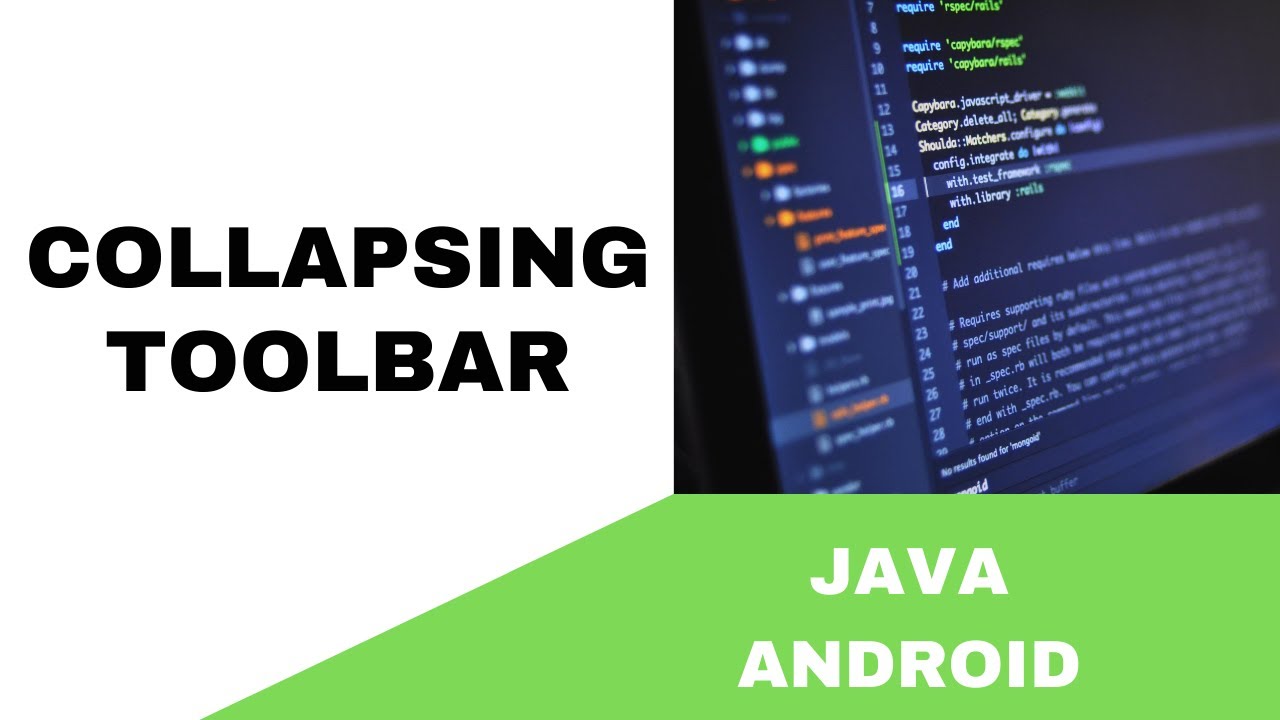 ANDROID - COLLAPSING TOOLBAR TUTORIAL IN JAVA