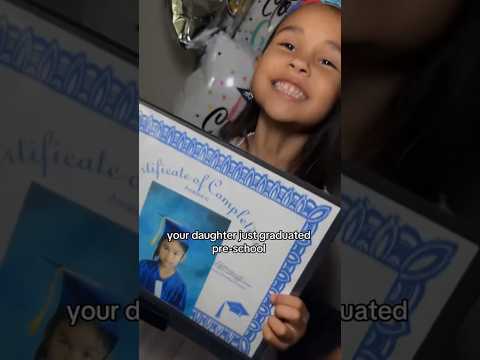 Daughter graduates preschool #shorts