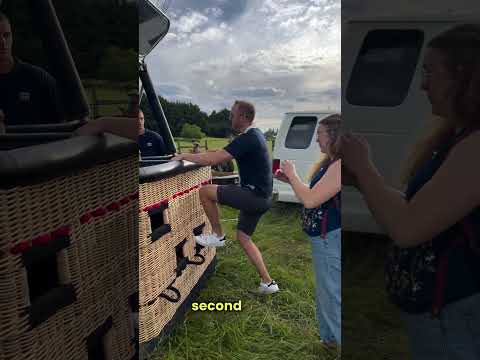 How to get into a hot air balloon