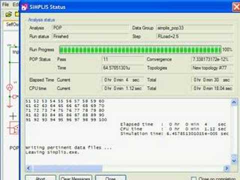 SIMPLIS - Line and Load Regulation