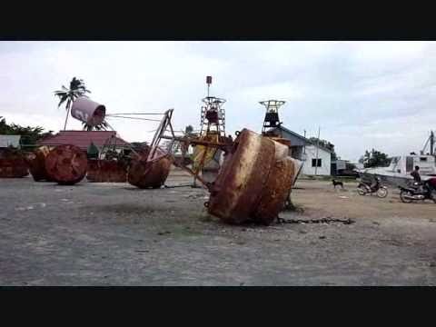 Buoys at The SihanoukVille, Cambodia Port