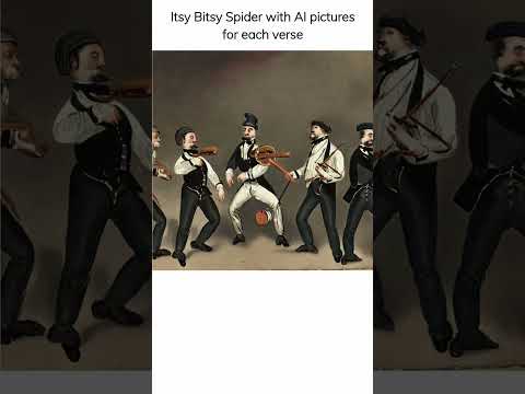 Itsy Bitsy Spider with AI pictures for each verse