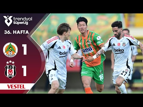 Vestel | Alanyaspor (1-1) Beşiktaş - Highlights/Özet | Trendyol Süper Lig - 2024/25