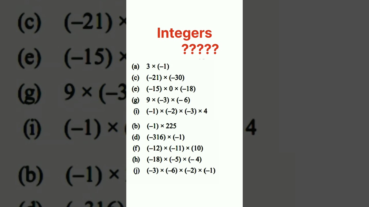 solve  integers  problems