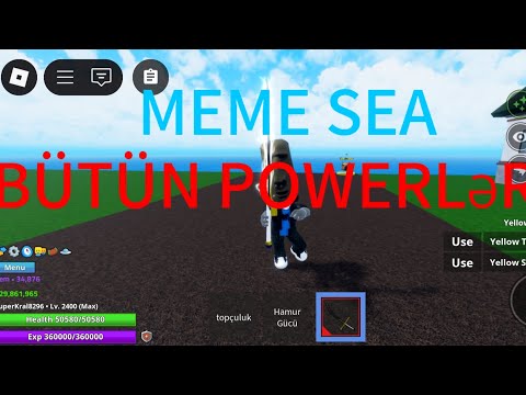 ROBLOX | MEME SEA BÜTÜN POWERLƏR #memesea #memes #roblox
