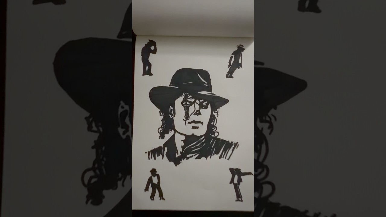 Michael Jackson Drawing | #shorts #shortsfeed #michaeljackson #michael #dance #drawing #moonwalk