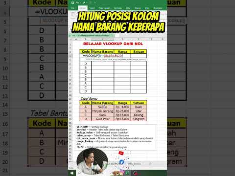 Rumus VLOOKUP pada Excel #vlookup #belajarexcel #microsoftexcel #tutorialexcel #exceltips #excel