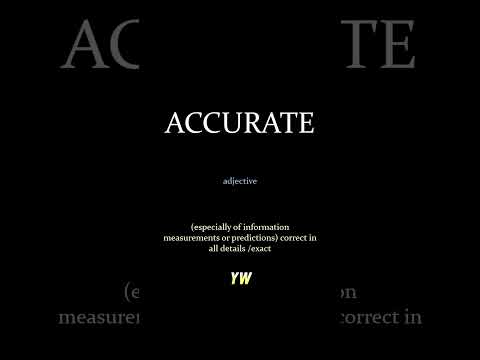 Accurate #How to pronounce and meaning of the word #learnenglish #vocab #vocabulary #english learn