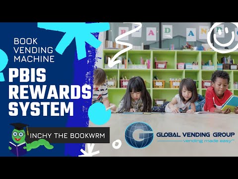 Inchy the Bookworm PBIS Rewards | Book Vending Machine | Global Vending Group
