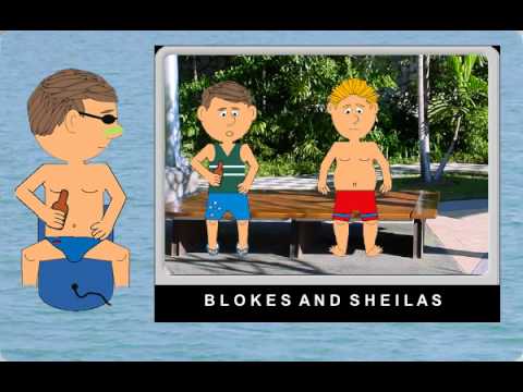 Aussie English - Bruce explains the words "Sheila" and "Bloke"
