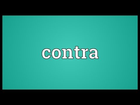 Contra Meaning