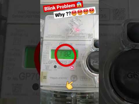 Why ??😡#light #blink in #smart #electric #meter with 2HP #motor #shorts 👍