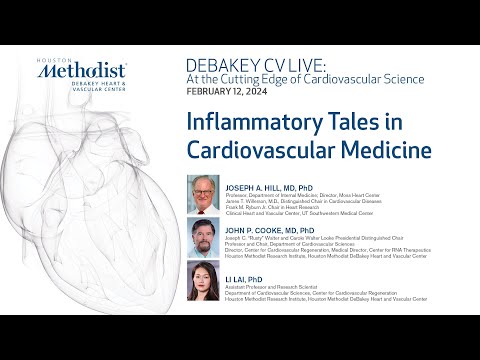 Inflammatory Tales in Cardiovascular Medicine (Joseph A. Hill, MD)