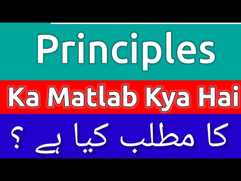 Principles Meaning In Urdu | Principles Meaning | Principles Ka Matlab Kya Hota Hai | Principles
