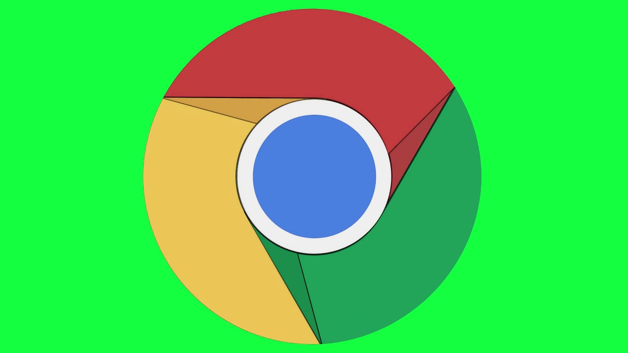 Google Chrome Green Screen Logo Loop Chroma Animation