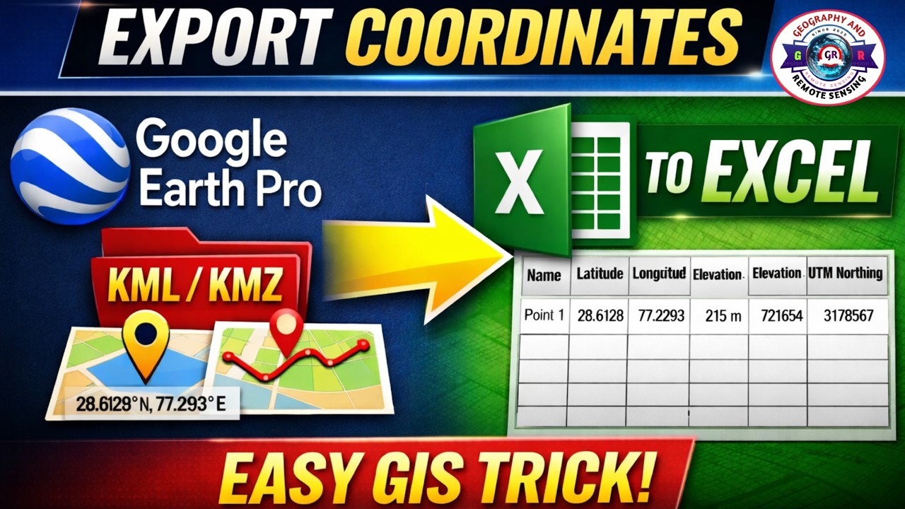 Export Coordinates from Google Earth Pro to Excel (Easy Method)