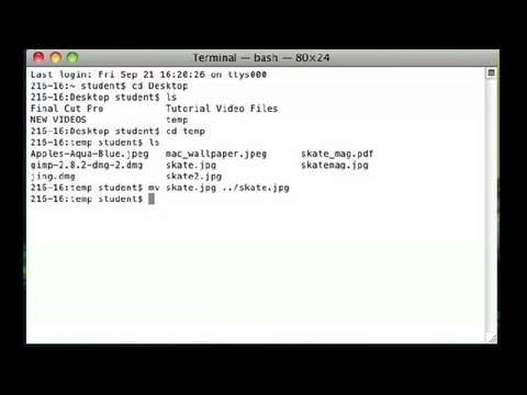 How to Move Files From the Terminal Window to the Mac Desktop : Working on a Mac