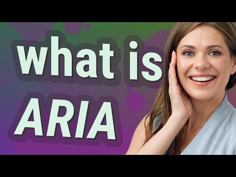 Aria | meaning of Aria