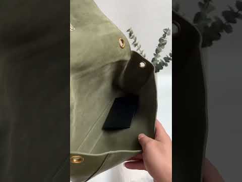 Y*L Olive Green Shoulder Bag 💚✨ Timeless Luxury for Any Season! #YSLBag #Unboxing
