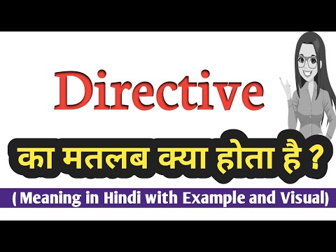 Directive meaning in Hindi | Directive ka matlab kya hota hai | explained Directive in Hindi