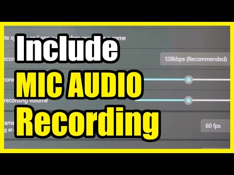 How to Include Microphone Audio in Game Recordings on Windows 11 PC (Xbox Game Bar)