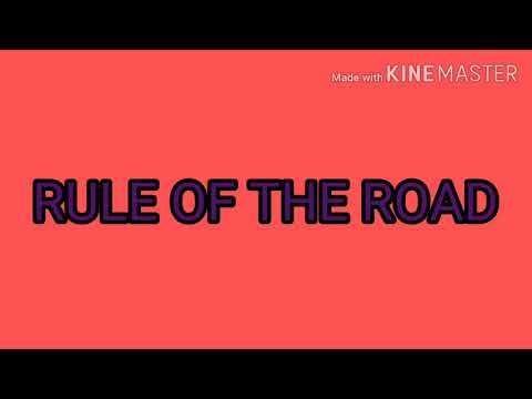 Rule of the road