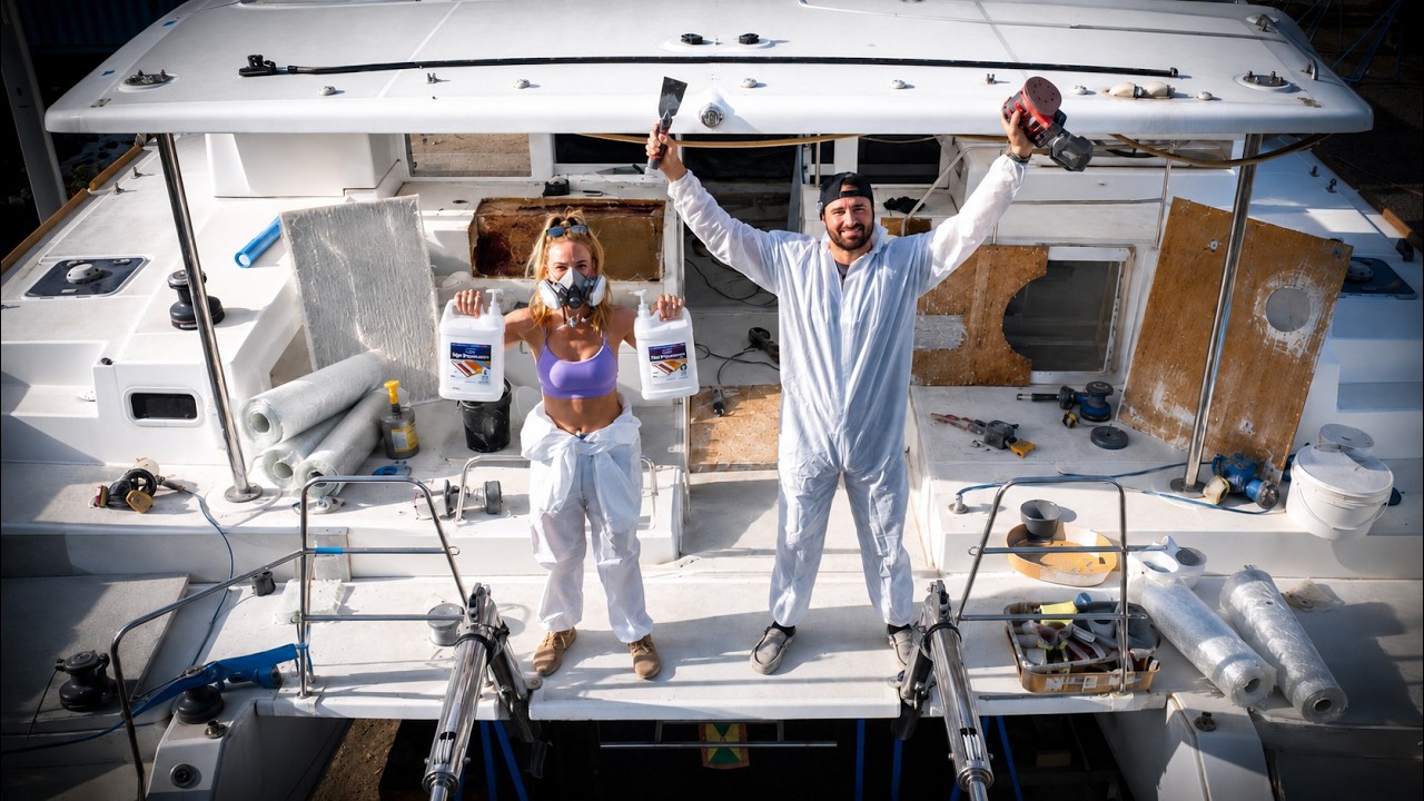 The MOST IMPORTANT Project of our Catamaran Rebuild (THE BULKHEADS!) | Ep.96