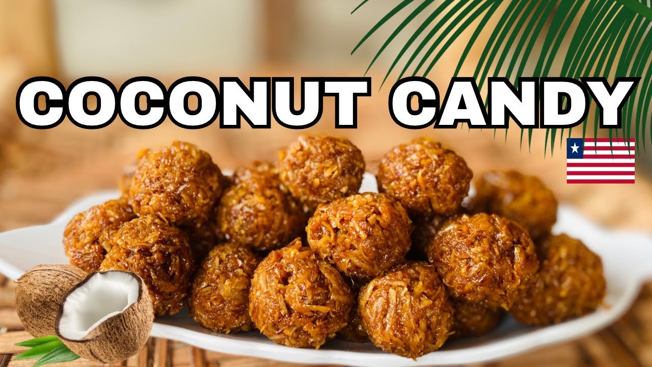 How to Make Liberian Coconut Candy 🇱🇷🥥 | Easy African Snack Recipe | Foodies Liberia #liberianfood 