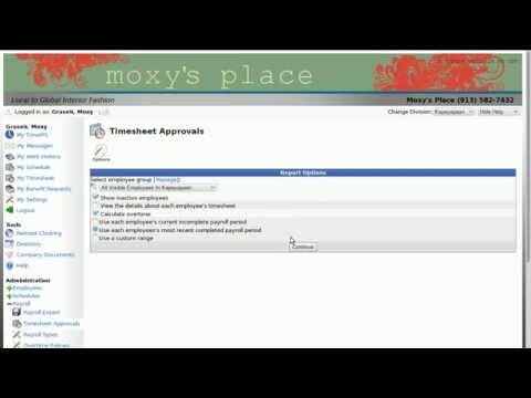 Timesheet Approvals