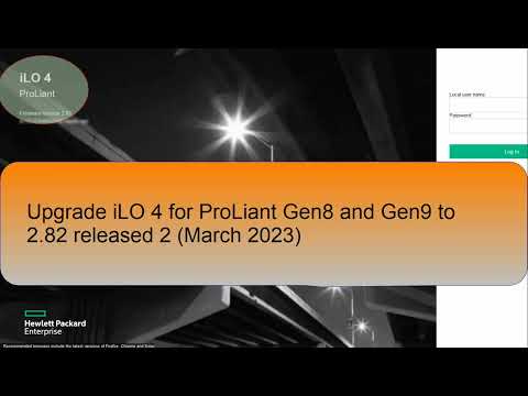 HPE Releases iLO 4 2.82 Firmware Update