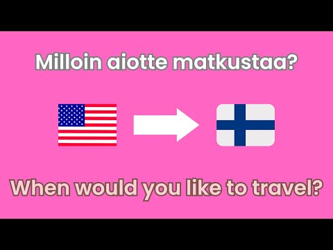 Most common phrases for travelers in Finnish[Learn Finnish language easily for beginners]