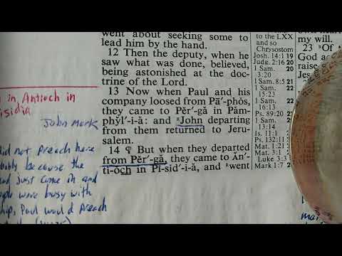 Acts 13:14 Antioch in Pisidia