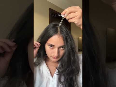 How to use a hair growth serum #hairgrowth #hairtutorial #haircare