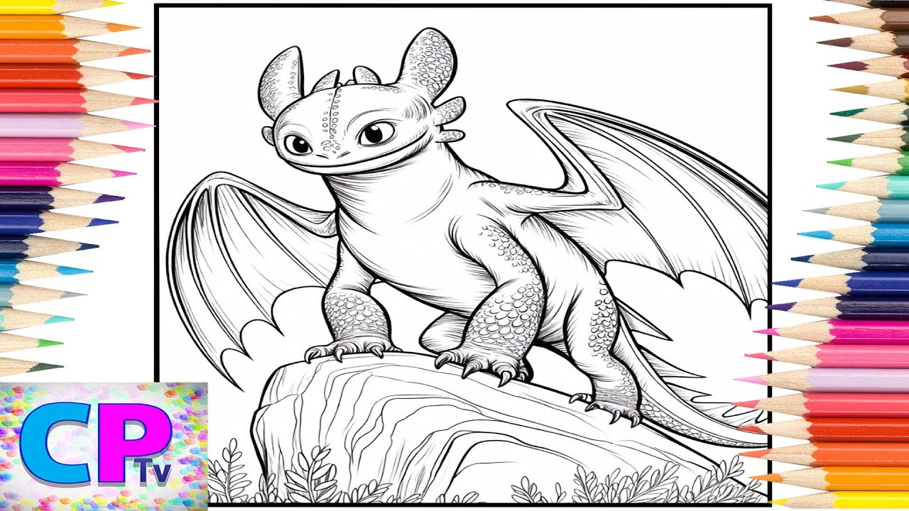 How to Train Your Dragon/Toothless the Dragon Coloring Pages/Elektronomia - Nostalgia [NomiaTunes]