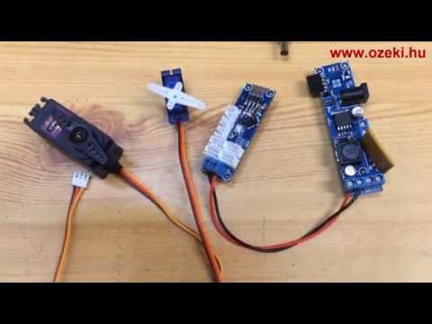 How to test SG90 and MG996R servos with the Ozeki Servo Module of the Ozeki Matrix