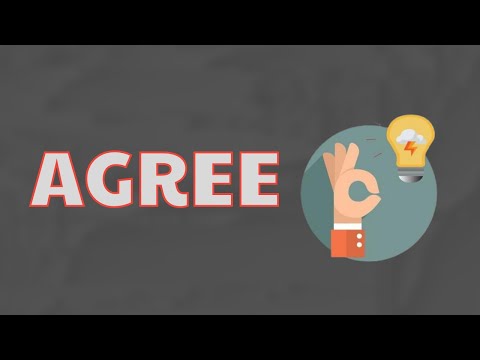 What Does AGREE Means || Meanings And Definitions With Example in ENGLISH .