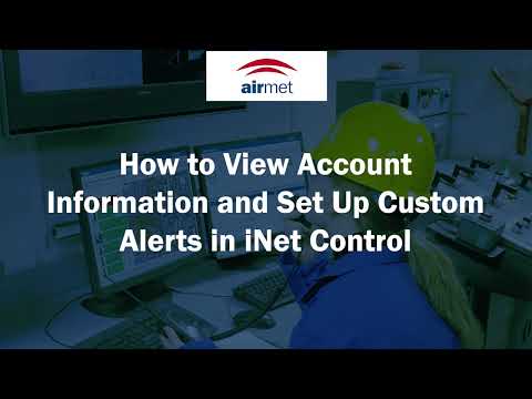 How to View Account Information and Set Up Custom Alerts in iNet Control