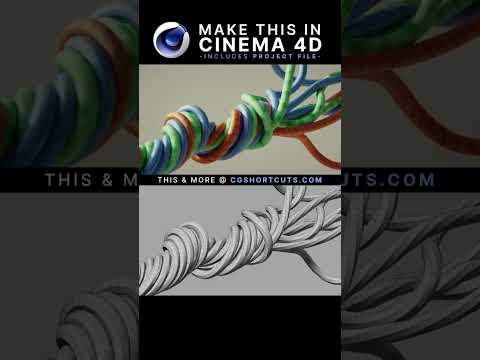 Dynamic Twisting Rope in Cinema 4D ⭐ Tutorial + Project File