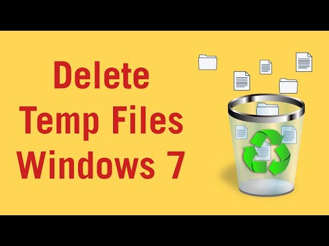 How to delete temporary files in windows 7