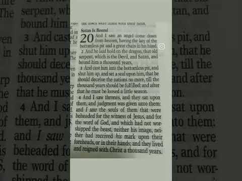 SATAN IS BOUND REVELATION 20:1-4 #inspiration