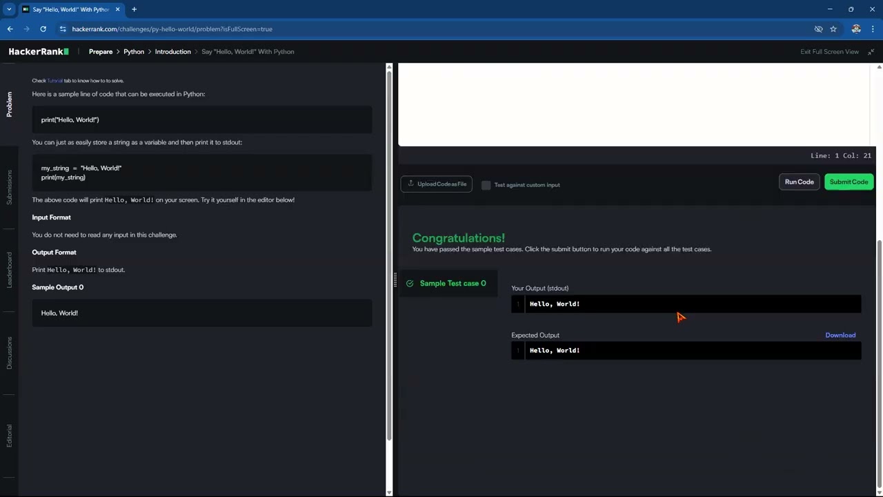 1st problem    Solve HackerRank’s Print( )  Function Challenge in Python | Step-by-Step Guide
