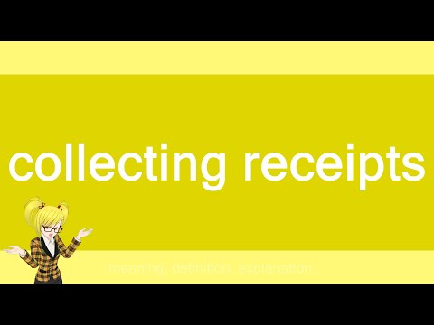 collecting receipts