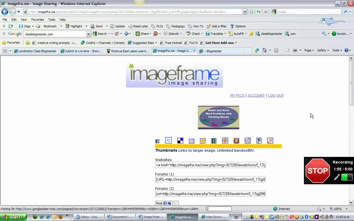 Classblogmeister How To: Insert Image using ImageFrame.mp4