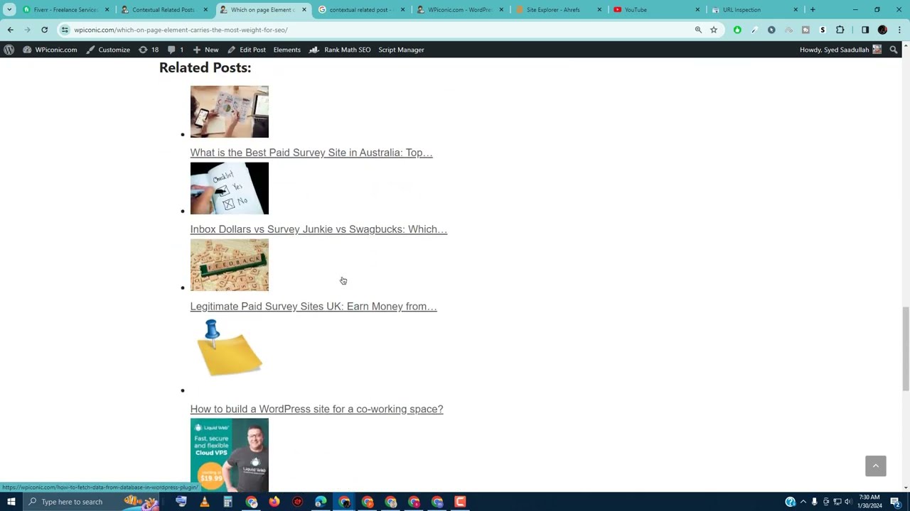 WordPress Related posts with Contextual RP Plugin