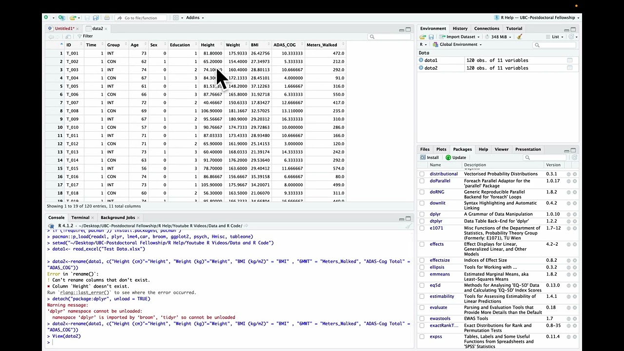 R Basics (4 - Descriptive statistics)