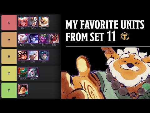 My Favorite Units from Set 11 Tier List | TFT Inkborn Fables | Teamfight Tactics